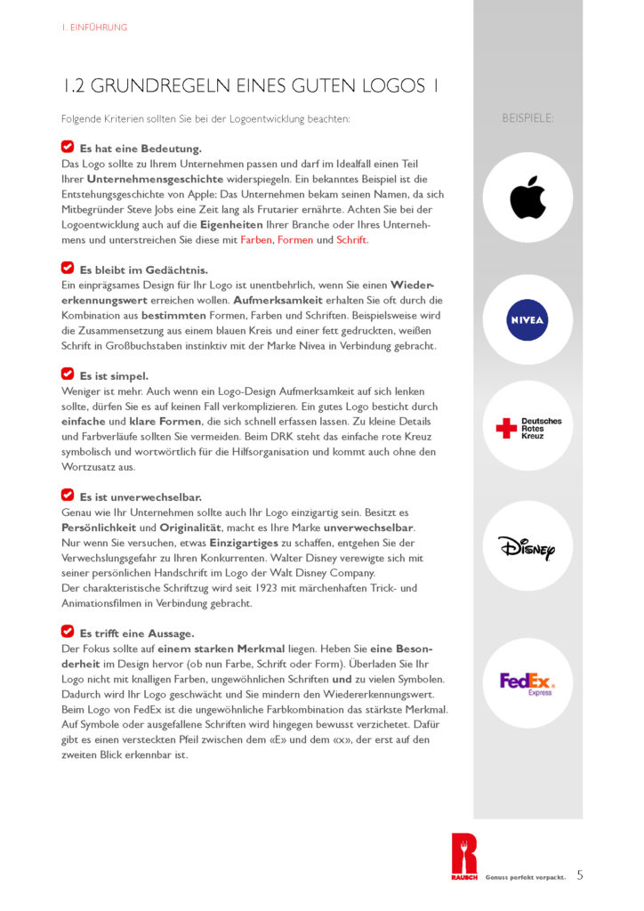 Logoentwicklung von der Idee bis zum Druck - RAUSCH-Blog